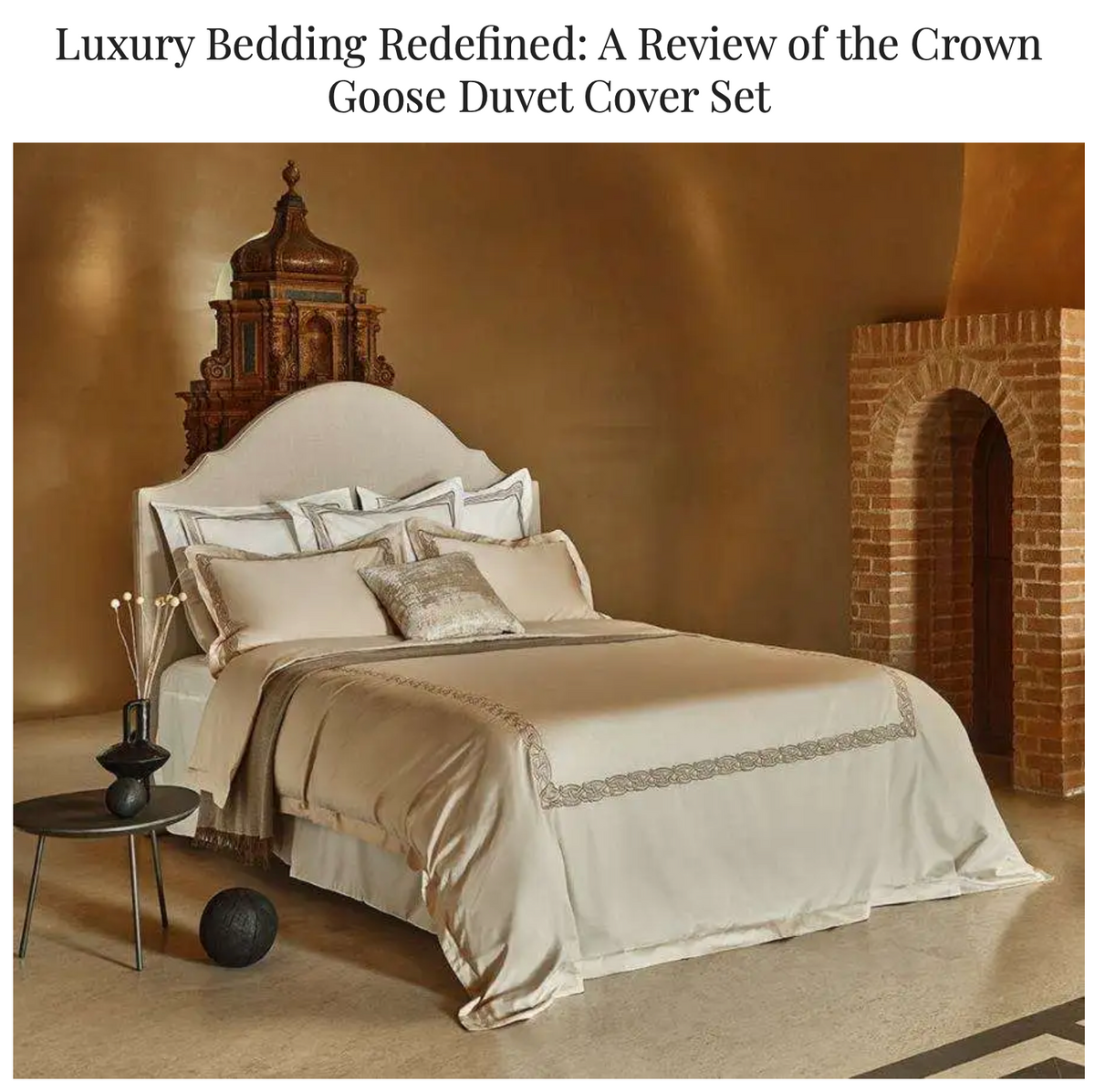 Luxury Bedding Redefined: A Review of the Crown Goose Duvet Cover Set ...